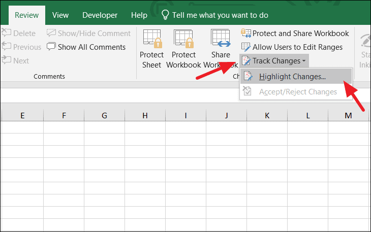 How To Use Track Changes In Excel