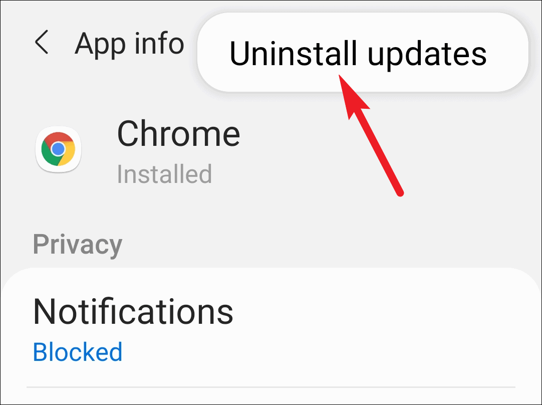 How to Uninstall Updates on Android