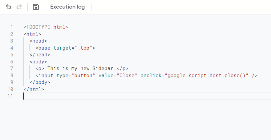 How to Create a Sidebar in Google Sheets