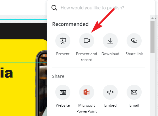How To Create A Talking Presentation In Canva Using Present And Record 
