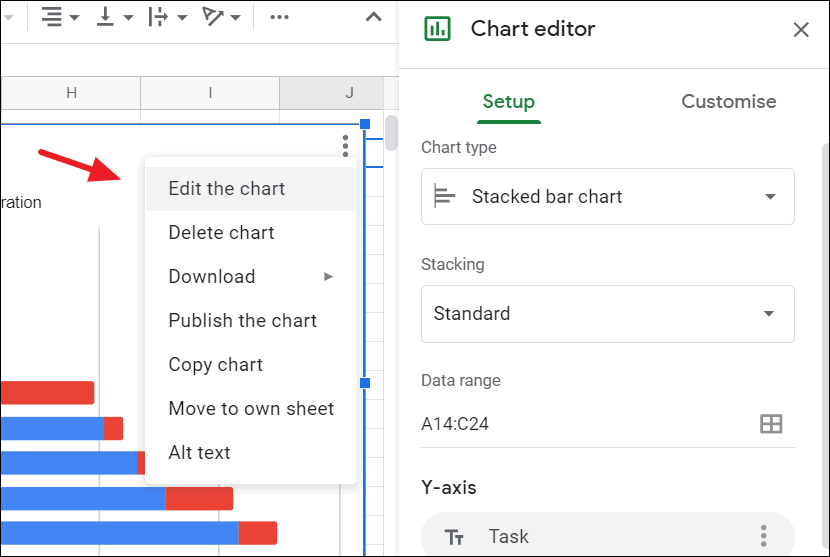 How to Make a Gant Chart in Google Sheets
