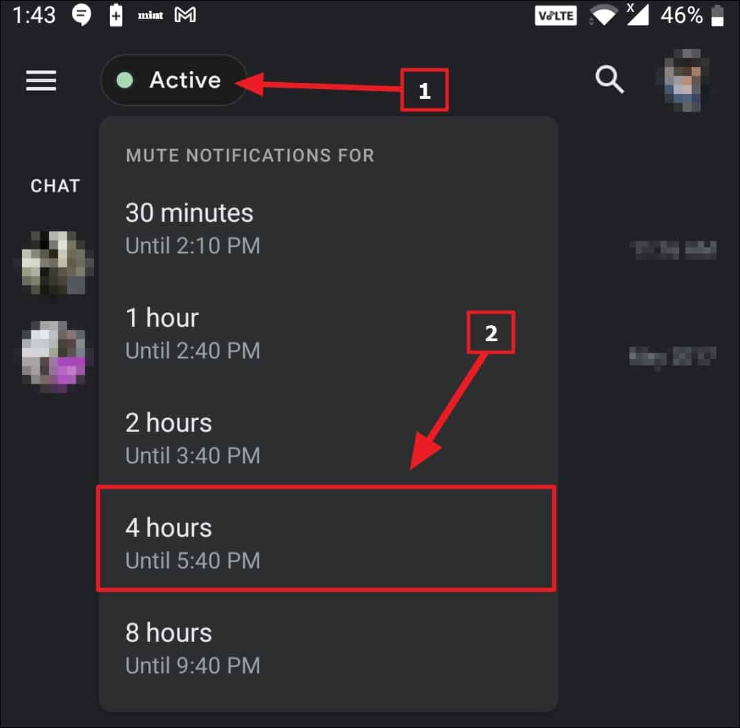 How to Mute Google Chat Notifications