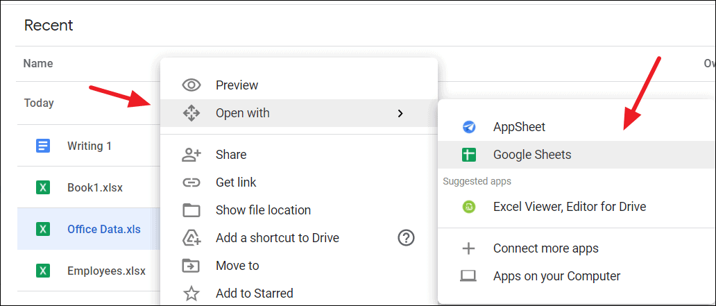 How to Convert an Excel File to Google Sheets