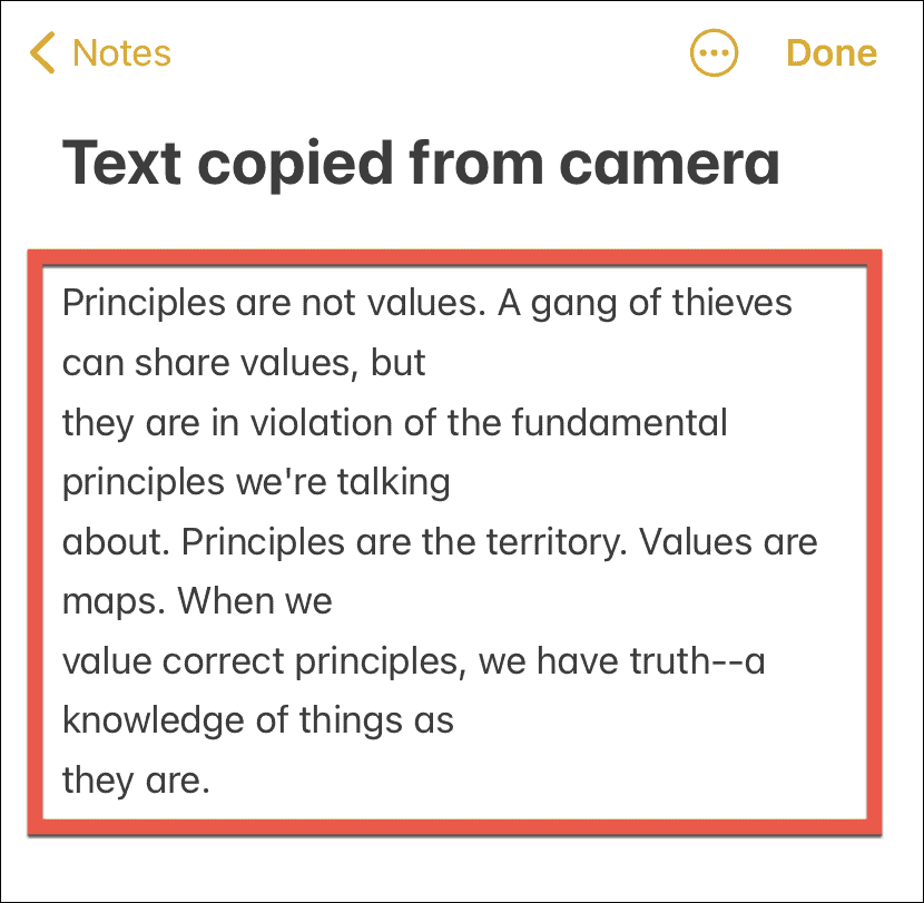 How to Copy and Paste Text from Camera or Photos on iPhone