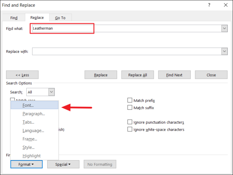 How To Find Specific Words In Word