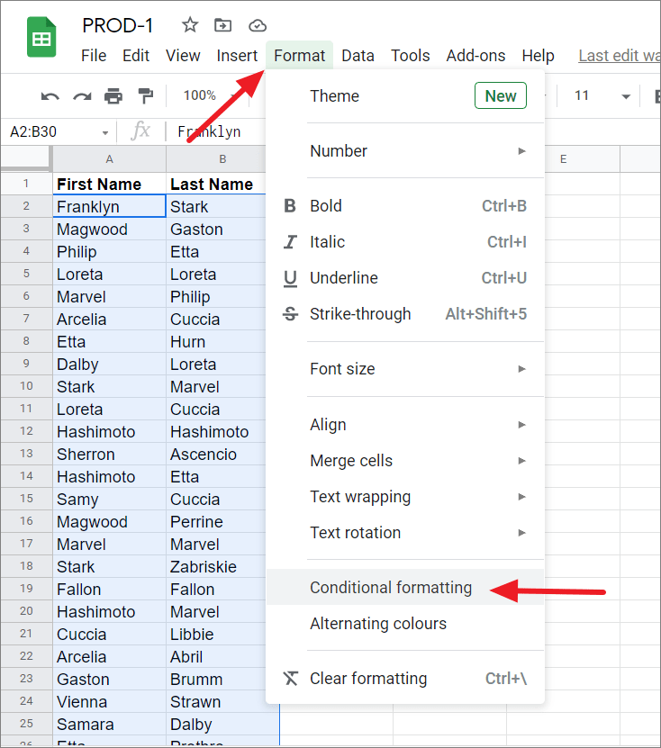 How To Find Duplicates Between Two Columns In Google Sheets