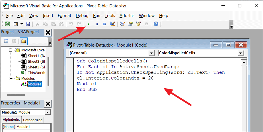 How to Spell Check in Excel