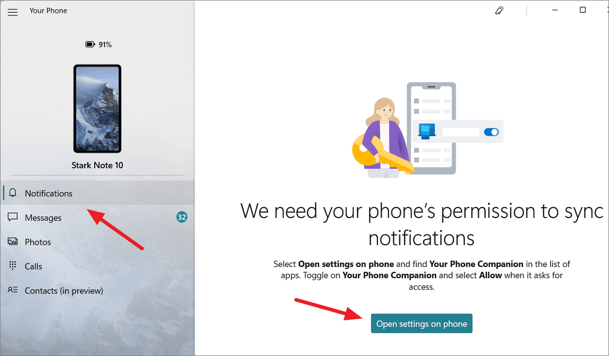 How to Connect and Sync an Android Phone to a Windows 11 PC using 'Your ...