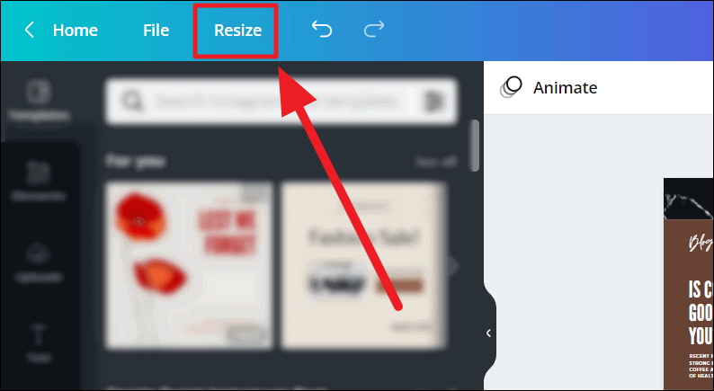How To Resize A Design In Canva