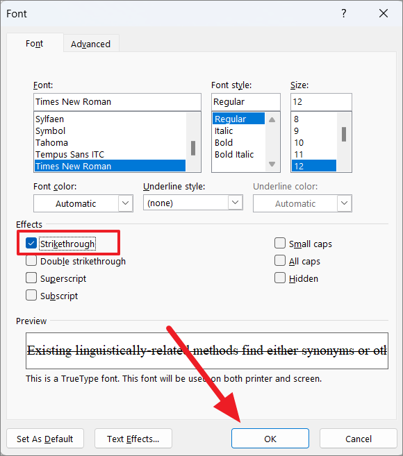 How To Use Strikethrough Shortcuts In Microsoft Word