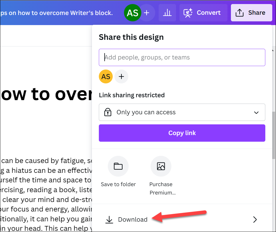 How To Convert Canva Doc To PDF