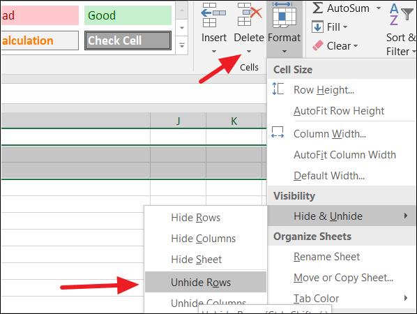 How to Unhide Rows and Columns in Excel - All Things How How to Unhide Rows and Columns in Excel - All Things How